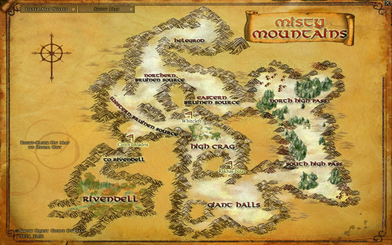Imladris Map Eriador Tolkien Gateway